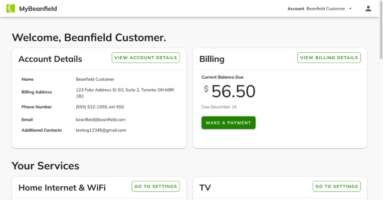 MyBeanfield Portal User Guide – Beanfield Blog